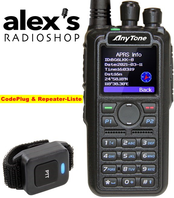 CodePlug & Repeater-Liste für AnyTone AT-D878UVII V2 PLUS zur ...