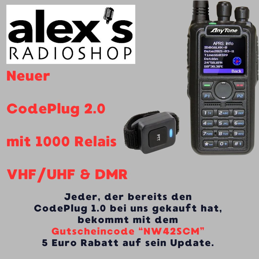 NEUER CODEPLUG FÜR AnyTone AT-D878UV II PLUS - Alex's Radio Shop
