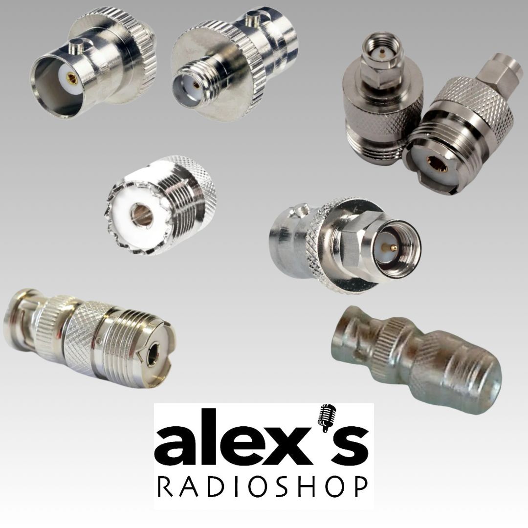 Adapter Satz 6-teilig mit Box HF-Stecker - Alex's Radio Shop