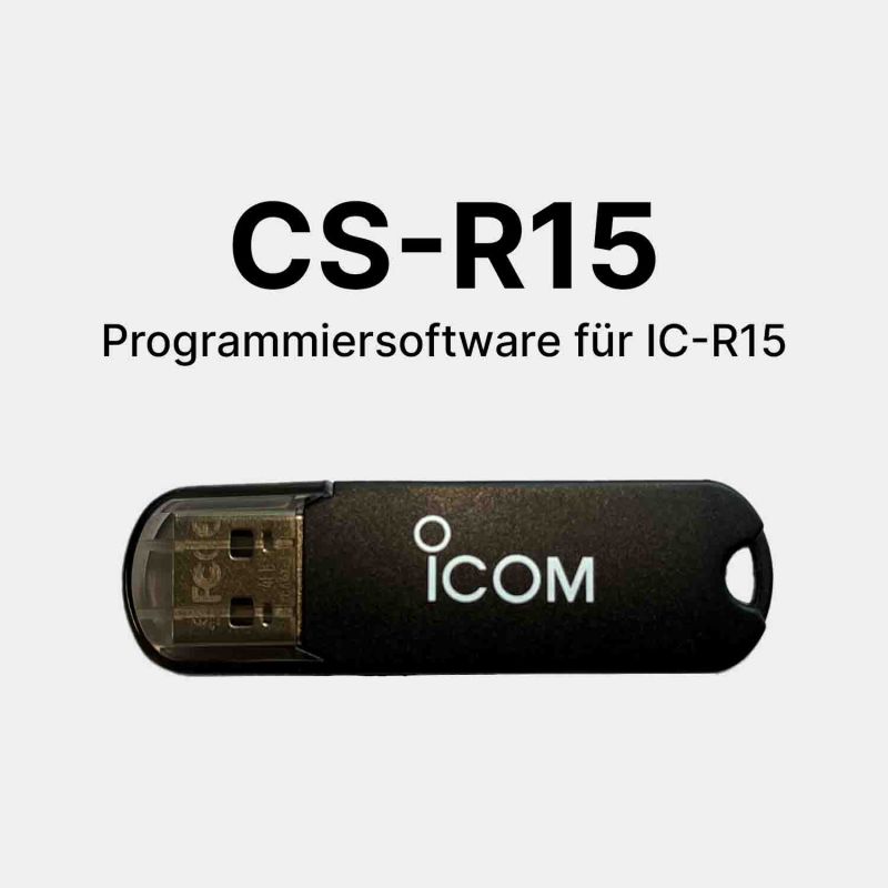 Icom CS-R15 Programmiersoftware für IC-R15 - Alex's Radio Shop